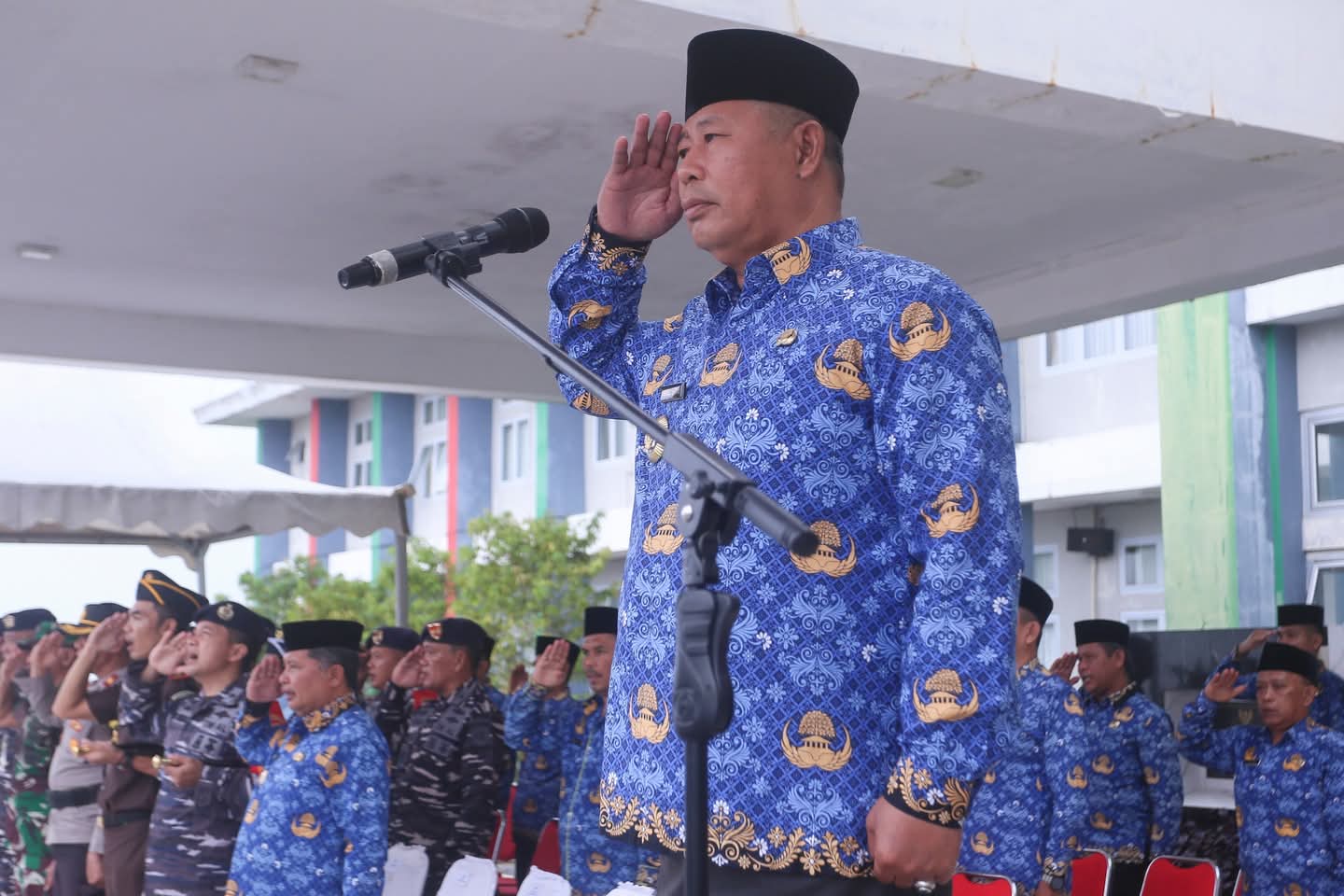 Peringatan HUT Korpri ke-53 di Anambas Berlangsung Khidmat Meski Diguyur Hujan – Jabatnews